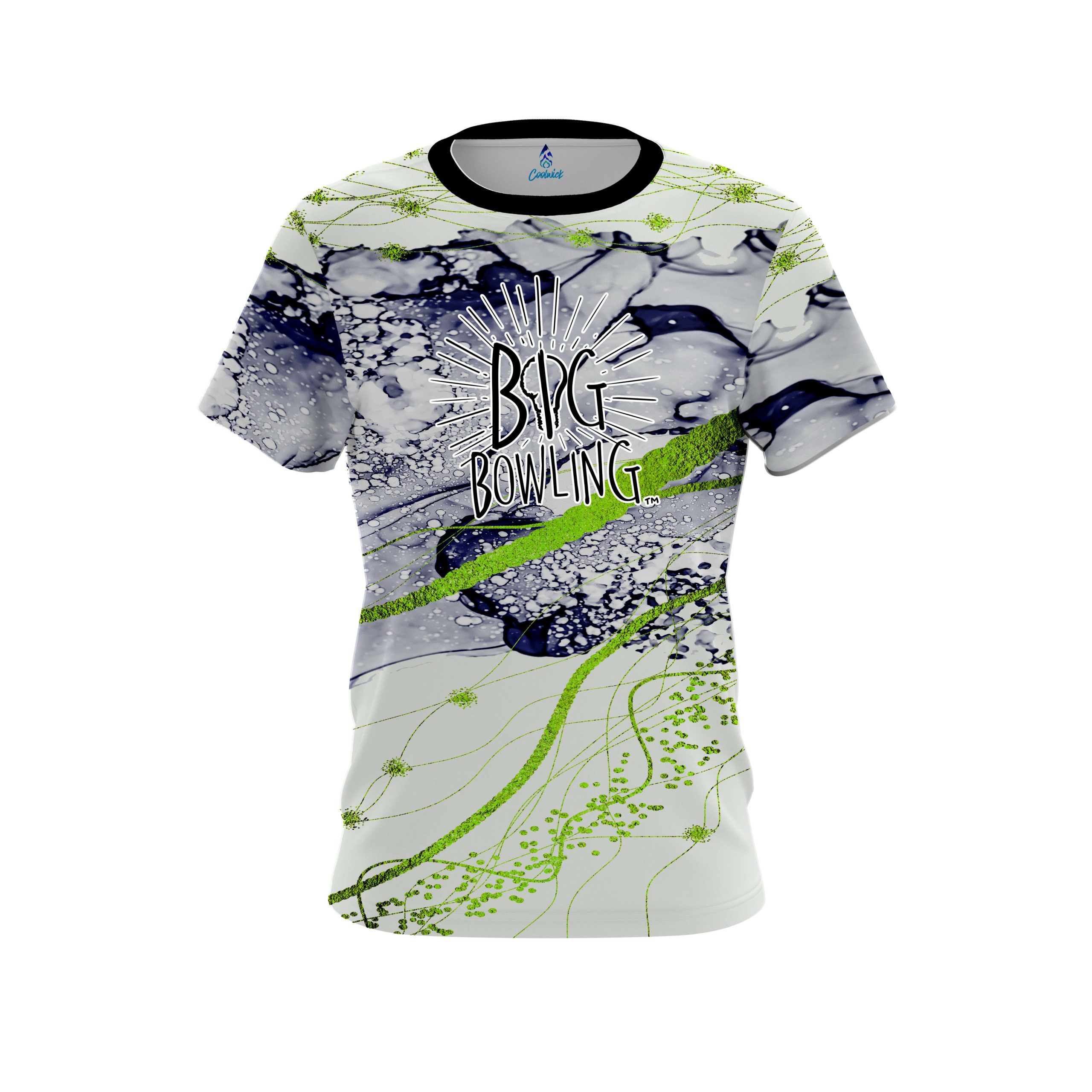 Big Bowling Lime Green Granite CoolWick Bowling Jersey - CoolWick ...