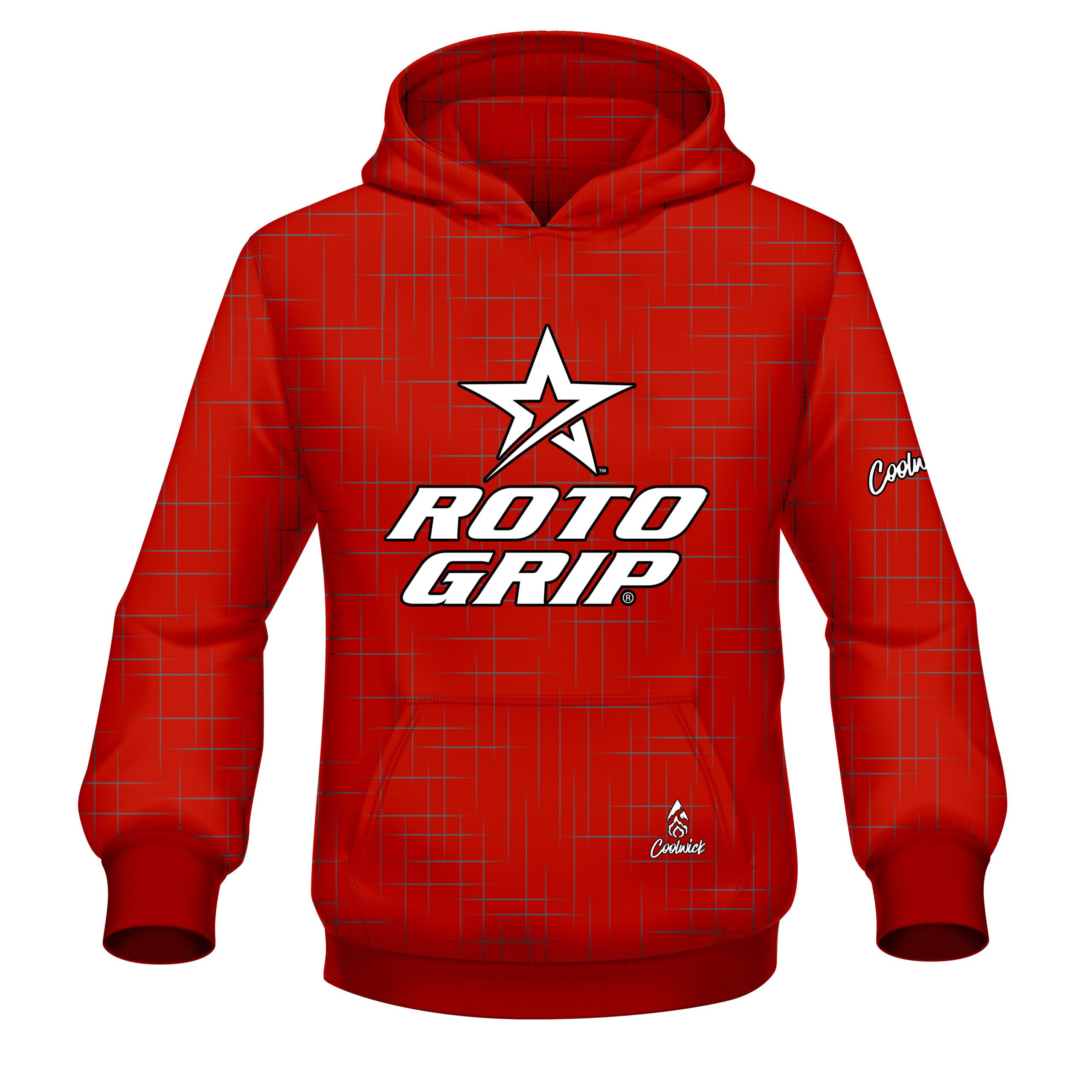 Roto Grip Rising Red CoolWick Bowling Hoodie - CoolWick Bowling Apparel