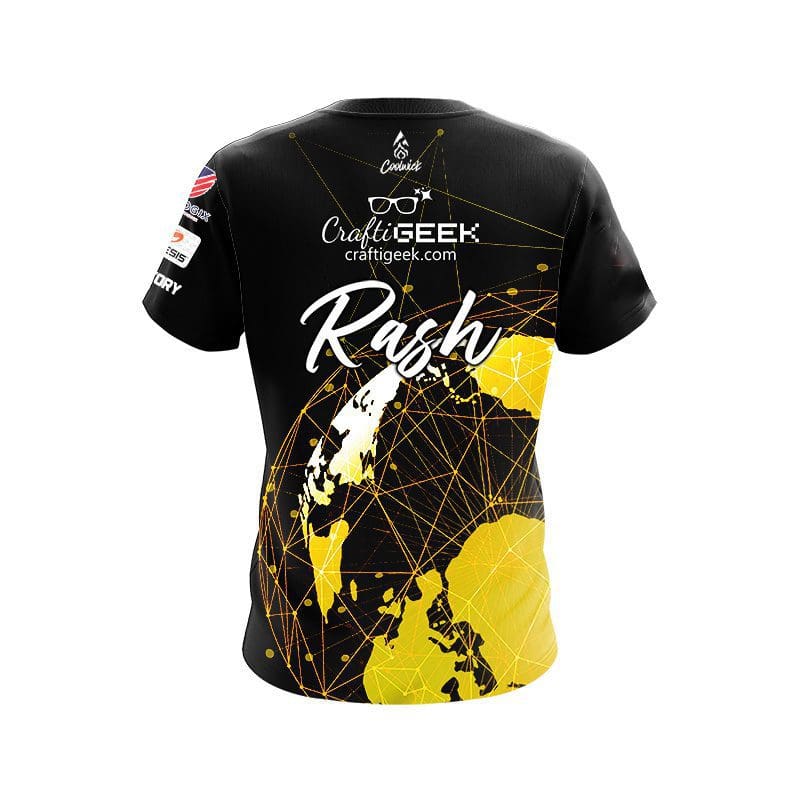 900 Global Sean Rash Gold Globe Replica CoolWick Bowling Jersey ...