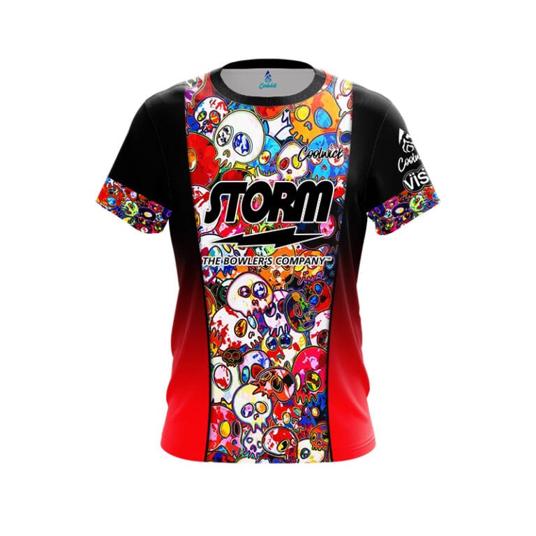 Storm Christina Hardee Skulls All Over CoolWick Bowling Jersey ...