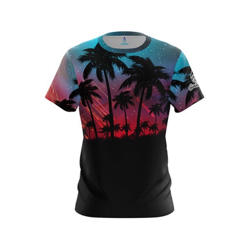 Tropical Lights CoolWick Bowling Jersey - CoolWick Bowling Apparel