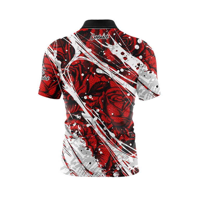 Roses Are Red Fast Track CoolWick Bowling Jersey - CoolWick Bowling Apparel